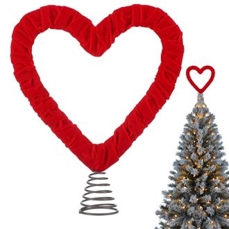 Generic Herzf&ouml;rmige Weihnachtsbaumstopp,Valentinstag & Fr&uuml;hling Thema Dekoration - Samt verkleidete Dekoration Home Dekoration Und Partyzubeh&ouml;r F&uuml;r Hochzeit