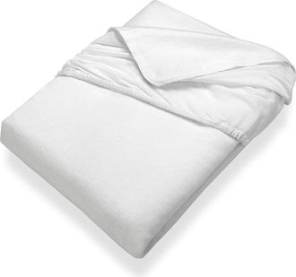 Setex Kalmuck Matratzenschutz, Spannbetttuch, 90 x 190 cm, 100 % Baumwolle, Classic, Weiß, 2408090190541002