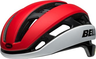 Bell XR sph&auml;rischer Fahrradhelm, Unisex, Erwachsene, matt/Karmesinrot gl&auml;nzend/Wei&szlig;, Gr&ouml;&szlig;e M (55-59 cm)