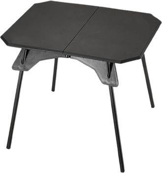 Generico Klappbarer Campingtisch, tragbarer Campingtisch, Klapptisch im Freien, h&ouml;henverstellbar, abnehmbare Beine, dekorativer Klapptisch, f&uuml;r Terrasse, Wohnz