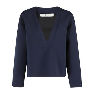 Tela Stilvolles Sharon Kleid f&uuml;r Frauen - - Knitwear - Damen - Blau - M