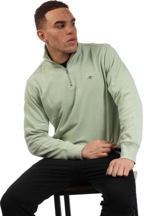GANT Sweatshirt f&uuml;r Herren, mit halbem Rei&szlig;verschluss (Gr&uuml;n)
