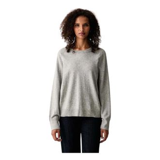 Marc O'Polo Pull &agrave; col rond - Femme - Pulls - Gris - Taille: 38 FR