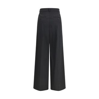 Max Mara Womens Black Polyester Pants