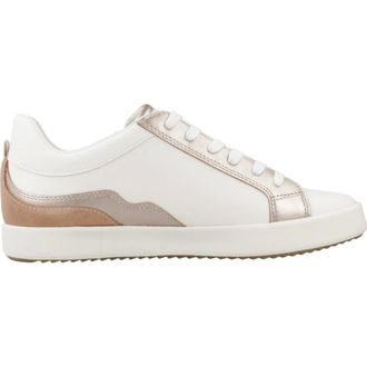 Geox Femme, Chaussures, Blanc, Taille: 38 EU Baskets Florales pour Femmes