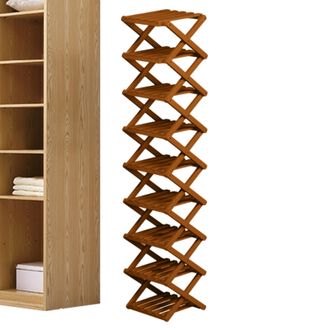 Generico Faltbares, mehrstufiger Schuh-Organizer, vertikal, f&uuml;r Schlafzimmer, Schrank, Flur, Garage, Eingang, Bad, Wohnzimmer, Wohnung, Studentenwohnheim