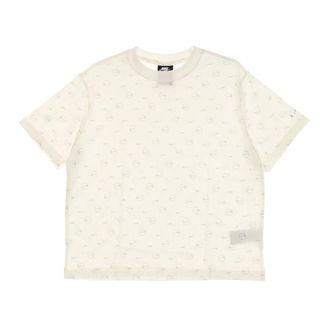 Nike Femme, Tops, Beige, Taille: 42 FR T-shirt Boyfriend Imprim&eacute; int&eacute;gral