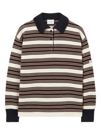 Claudie Pierlot polo à rayures - Marron