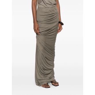 Entire studios Draped Asymmetric Maxi Skirt - Gray