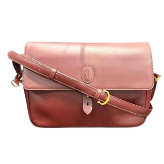 Cartier Sac bandouli&egrave;re en cuir Must Line Pre-owned - Femme - Pre-owned - Brun - Taille: ONE Size