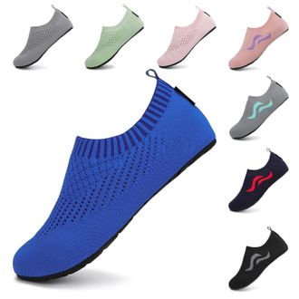 Saguaro Badeschuhe Damen Wasserschuhe Herren Atmungsaktiv Strandschuhe für Yoga Aquaschuhe Frauen Surfschuhe Männer Sommer Strand Garten Wassersport Surfen Be