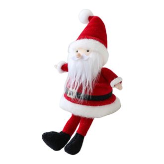 Generico Claus Doll | Soft Claus sitzende Figur f&uuml;r Weihnachten | Puppenerweiterung Weihnachtsdekoration f&uuml;r Wohnzimmer zu Hause B&uuml;ros im Freien