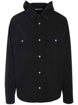 Palm Angels hoodie &agrave; logo gothique - Noir