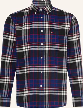 Tommy Hilfiger Flanellhemd Regular Fit blau