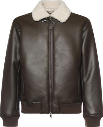 Liu Jo Homme, Vestes, Brun, Taille: M Coated Fabric Biker Jacket