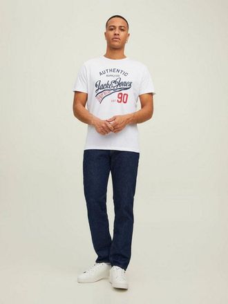 Jack & Jones T-Shirt Basic mit Marken-Logo Aufdruck