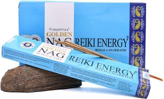 Anemone Anemone - Enecens Vijayshree Golden Premium - Nat&uuml;rliche und holzige St&auml;bchen - Packung mit 15g Dosen (Reiki Energy, 12 Schachteln)