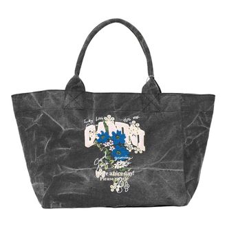 Ganni Tote Bag - - Bags - Damen - Schwarzk - ONE SIZE