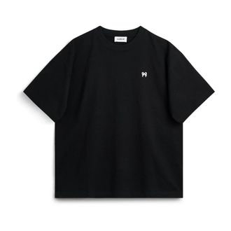 Soulland KAI T-Shirt mit gestickter Schleife - - Tops - Herren - Schwarzk - M/L
