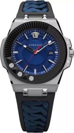 Versace Homme, Accessoires, Gris, Taille: ONE Size Chain Reaction Quartz Watch Vedy00819