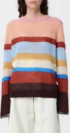 Paul Smith Pullover mit Rundhalsausschnitt aus Woll-Alpaka-Mischung mit mehrfarbigen Streifen