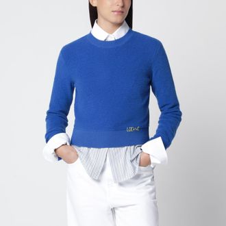 Loewe Indigoblauer Wollpullover