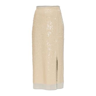 Rag & Bone Femme, Jupes, Beige, Taille: 42 FR Kali Sequin Midi Skirt