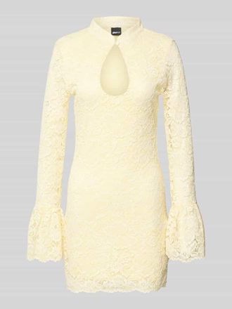 Gina Tricot Slim Fit Minikleid mit Allover-Spitzenbesatz