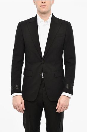 Dsquared2 Single Breasted Wool Blazer With Flap Pockets size 58