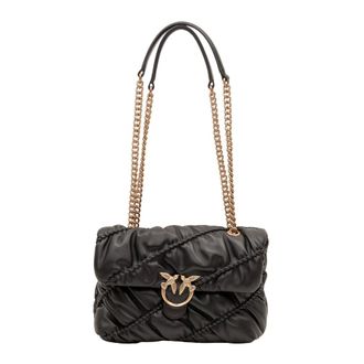 Pinko Pinko - Love Puff Crinckle Sheep Nappa - Femme - Sacs - Noir - Taille: ONE Size