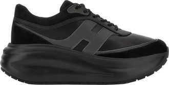 Hogan Low-Top Sneaker - Flat Shoes Nero Catrame Scuro - Gr. 37,5 (EU) - in Schwarz - für Damen