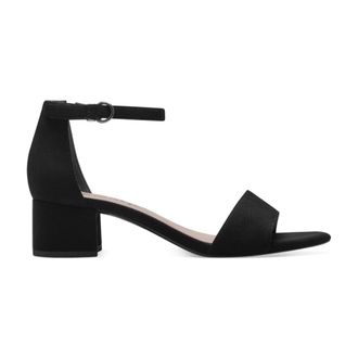 Tamaris Schwarze l&auml;ssige flache Sandalen - - Shoes - Damen - Schwarzk - 37 EU