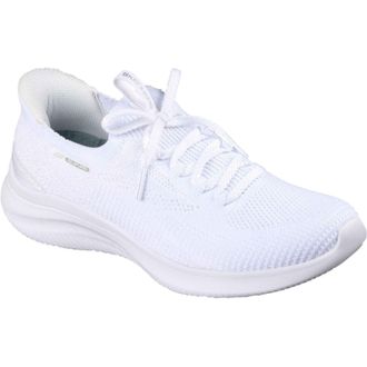 Skechers Ultra Flex 4.0 Textil Damen Wei&szlig;e Standard Sneakers