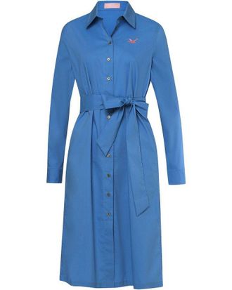 Brigitte von Sch&ouml;nfels Midikleid Hemdblusenkleid mit Bindeg&uuml;rtel