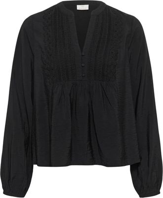 Kaffe KAmalle Bluse - - Blouses & Shirts - Damen - Schwarzk - L