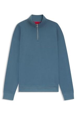 HUGO BOSS Hommes Durty244 Sweat en Molleton de Coton avec Encolure zipp&eacute;e et Logo