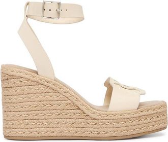 Calvin Klein Espadrilles Wedge Espad 70 Embl Lth HW0HW02897 Beige