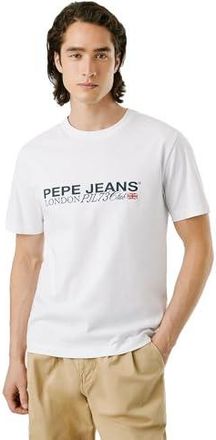 Pepe Jeans London Matthew Tee T-Shirt, Blanc (Blanc), M Homme