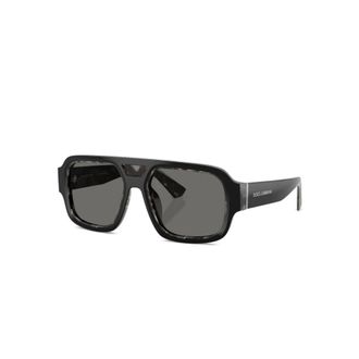 Dolce & Gabbana Quadratische Sonnenbrille - - Accessories - Herren - Schwarzk - 55 MM