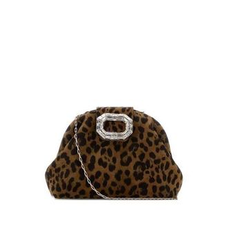 Amina Muaddi Camelia Micro Clutch - - Bags - Damen - Braun - ONE SIZE