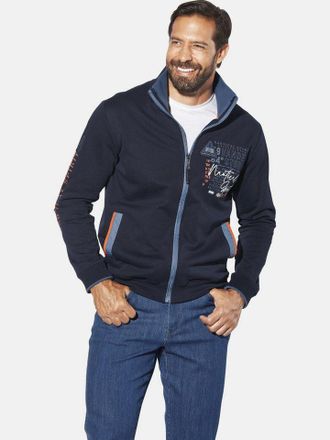 Jan Vanderstorm Sweatjacke LINDSEN mit elastischem Saumbund