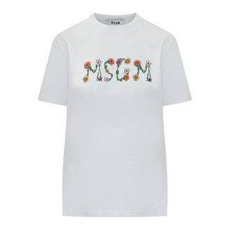 Msgm T-Shirt - - Tops - Damen - Wei&szlig; - M