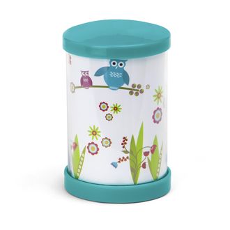 Brilliant G56047/72 Birds LED Nachtlicht Push Light mit automatischer Abschaltung, 11 cm, 2-flammig, 2x 0,06 W, Kunststoff, blau/wei&szlig;