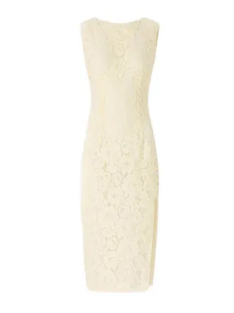 Pinko Robe Au Genou - Blanc