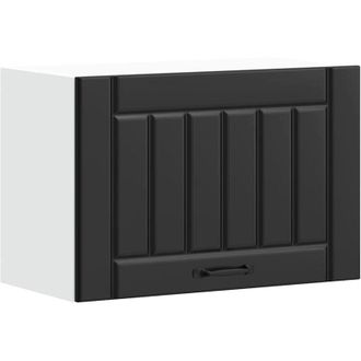 vidaXL K&uuml;chen-H&auml;ngeschrank Lucca Schwarz Holzwerkstoff Vidaxl