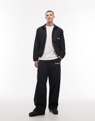 Wood Wood Double A By Wood Wood - Robert - Pantalon densemble de surv&ecirc;tement &agrave; logo - Noir