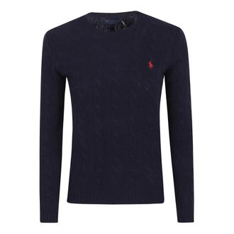 Polo Ralph Lauren Femme, Pulls, Bleu, Taille: 40 FR Pull ras du cou en maille torsad&eacute;e