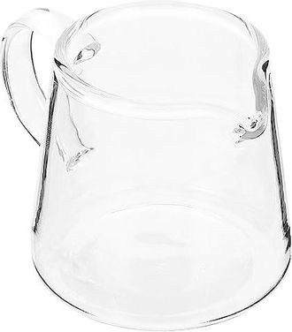 UPKOCH Pichet &Agrave; Lait En Verre Avec Anse 450 Ml R&eacute;sistant &Agrave; La Chaleur Pour Caf&eacute; Sauce Miel Usage Quotidien &Eacute;l&eacute;gant Et Transparent