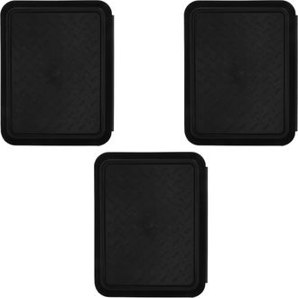 Artibetter 3 St&uuml;ck Teiliges Kunststoff Schuhablage Erh&ouml;htem Rand Vielseitige Schuhwanne f&uuml;r Innen und Au&szlig;en Gro&szlig;e Ablagefl&auml;che f&uuml;r Schuhe Stiefel Blument&ouml;pfe und