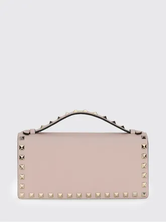 Valentino Garavani Sac &agrave; main Rockstud en cuir de veau avec clous et bandouli&egrave;re cha&icirc;ne